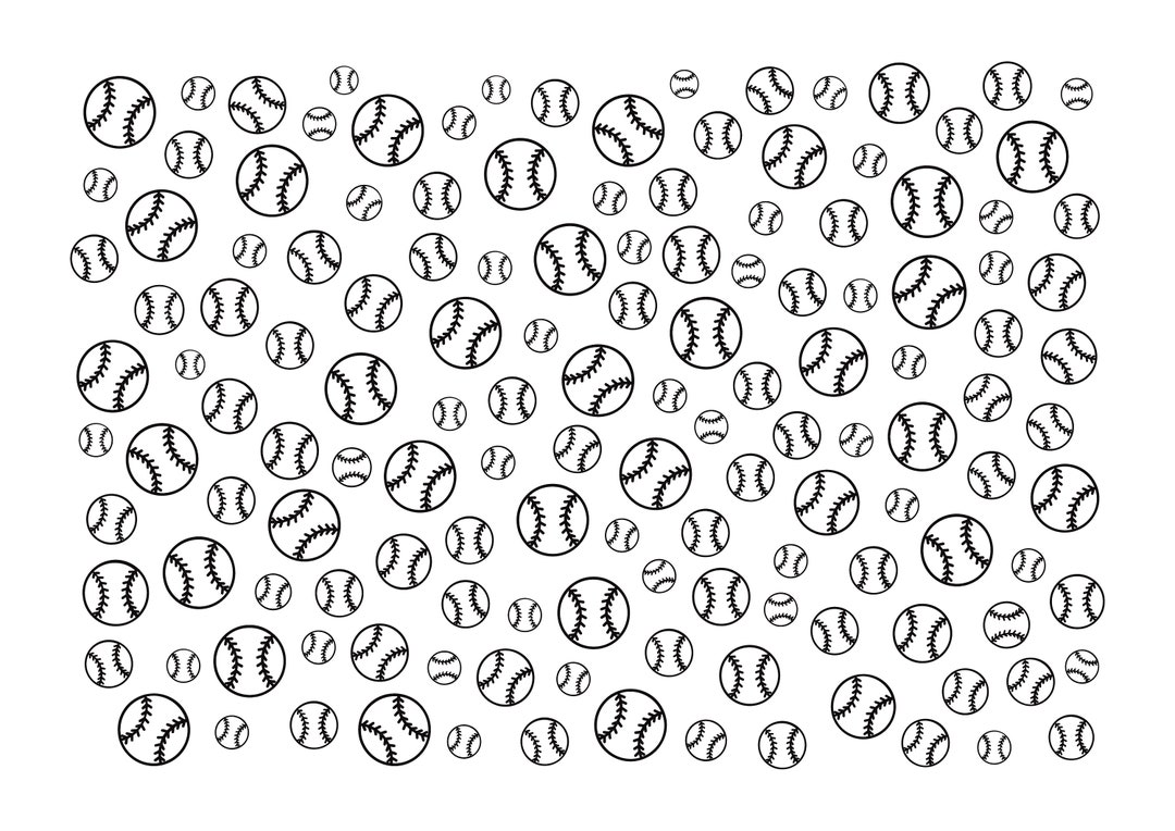 BASEBALL PATTERN SVG, Instant Download, Pattern Clipart, Sport Digital ...