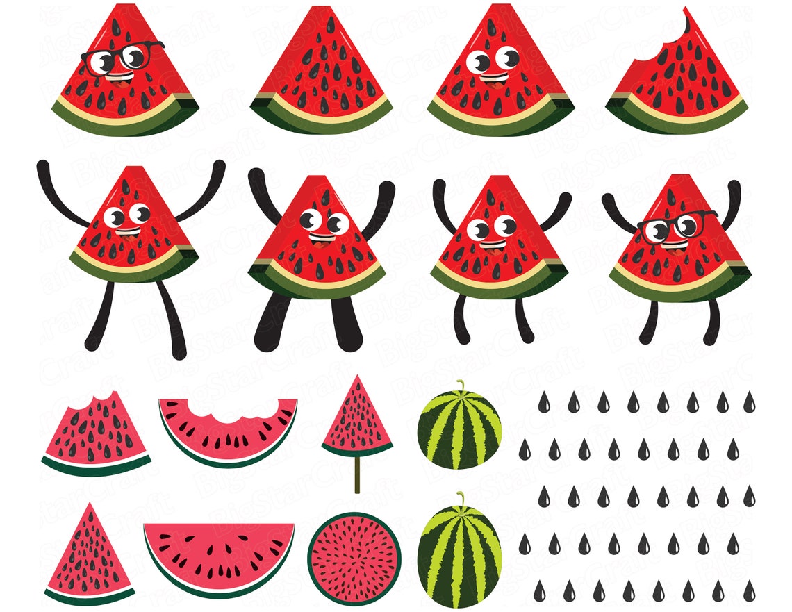 Watermelon SVG Bundle Watermelon SVG Melon SVG Watermelon - Etsy
