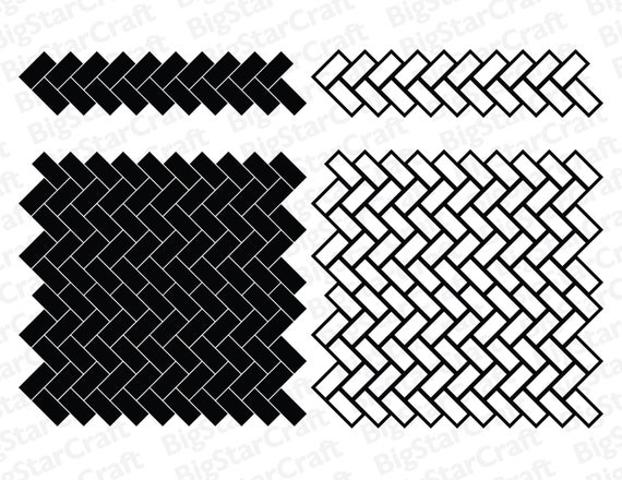 HERRINGBONE PATTERN SVG Instant Download Herringbone Design | Etsy
