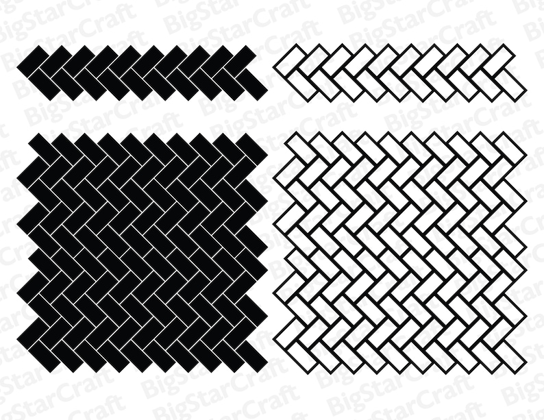 HERRINGBONE PATTERN SVG Instant Download Herringbone Design | Etsy