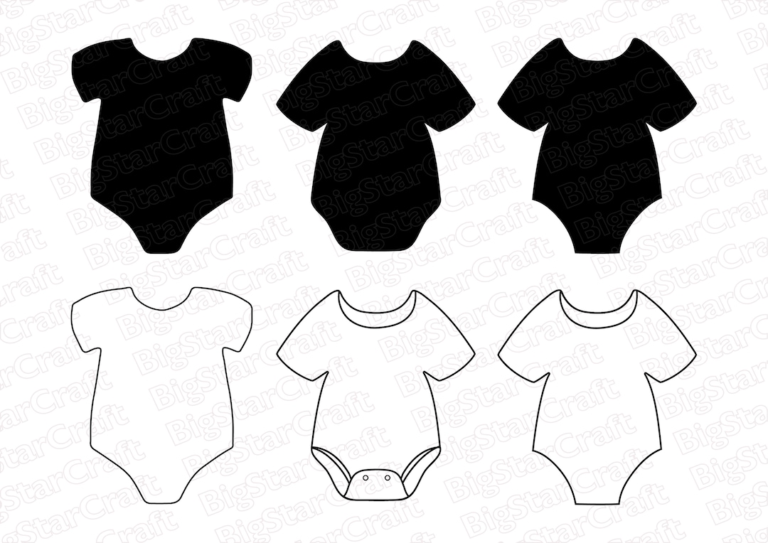 BABY ONESIE SVG Bundle, Instant Download, Baby Bodysuit Svg, Infant ...