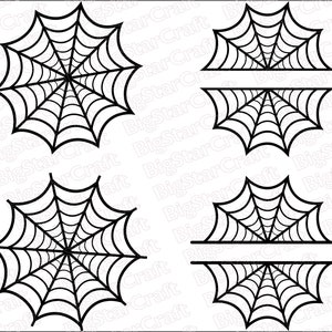 SPIDERWEB SVG, Spiderweb Split SVG, Hallowen Svg, Instant Download ...