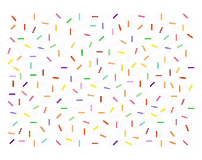 Sprinkle Pattern SVG, Instant Download, Sprinkle SVG, Donut Sprinkles ...
