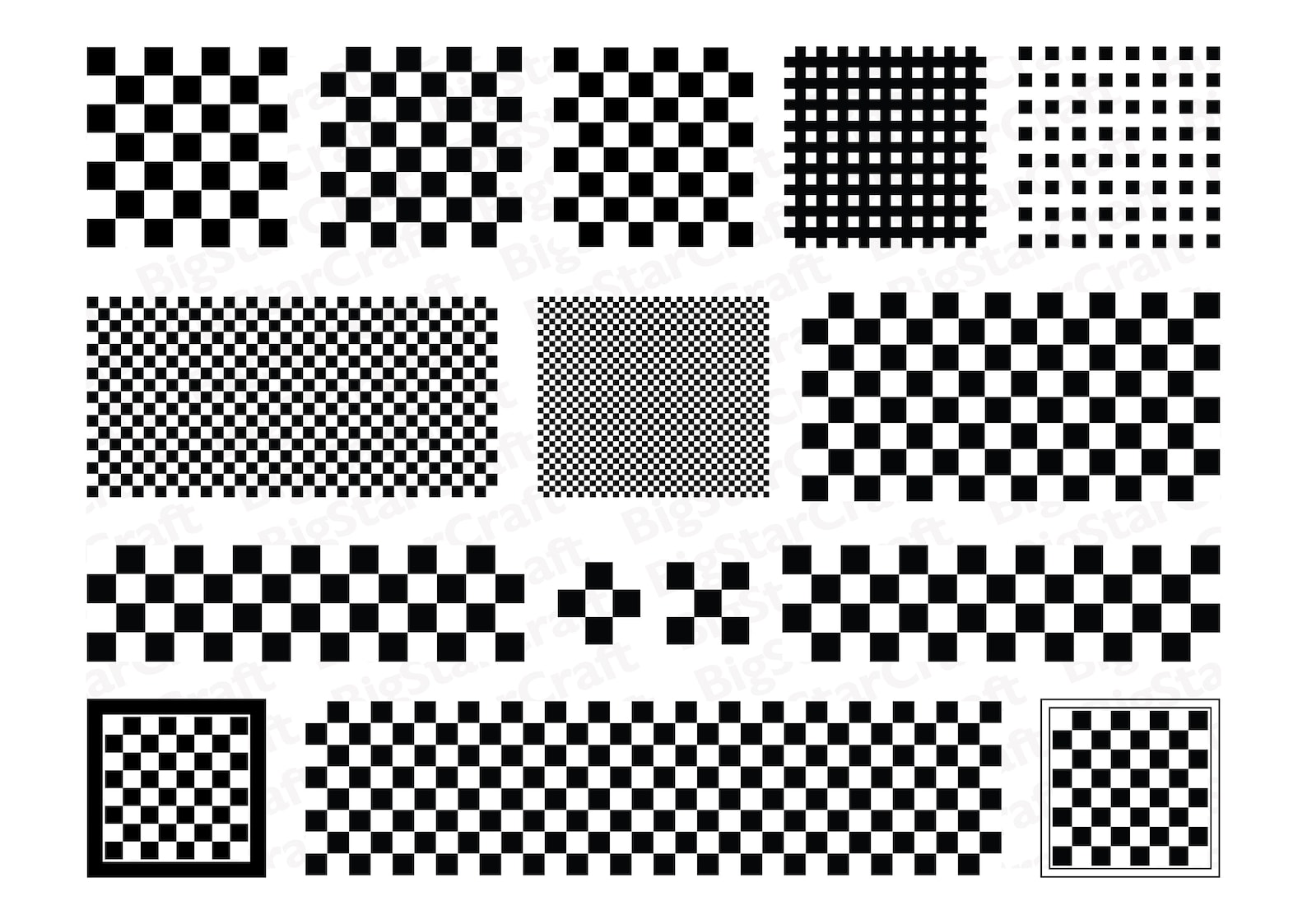CHECKERED BUNDLE SVG, Instant Download, Checkered Pattern Svg, Bundle ...