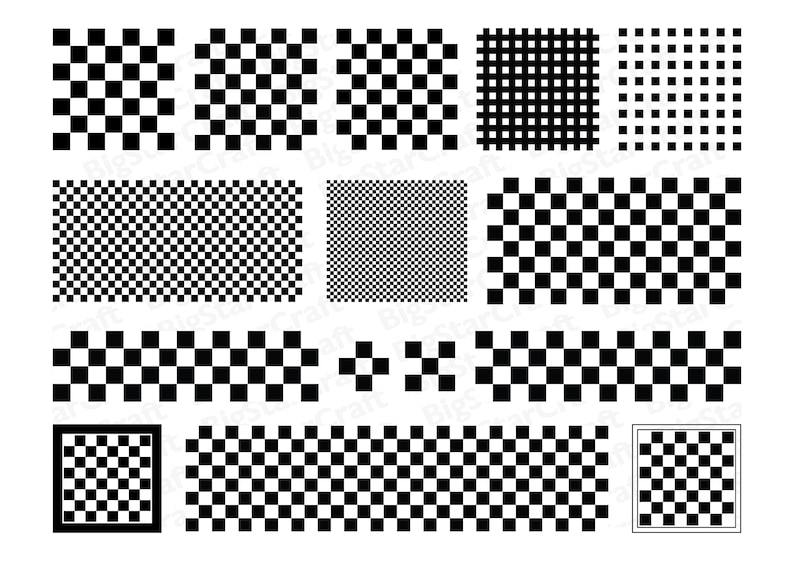 CHECKERED BUNDLE SVG, Instant Download, Checkered Pattern Svg, Bundle ...
