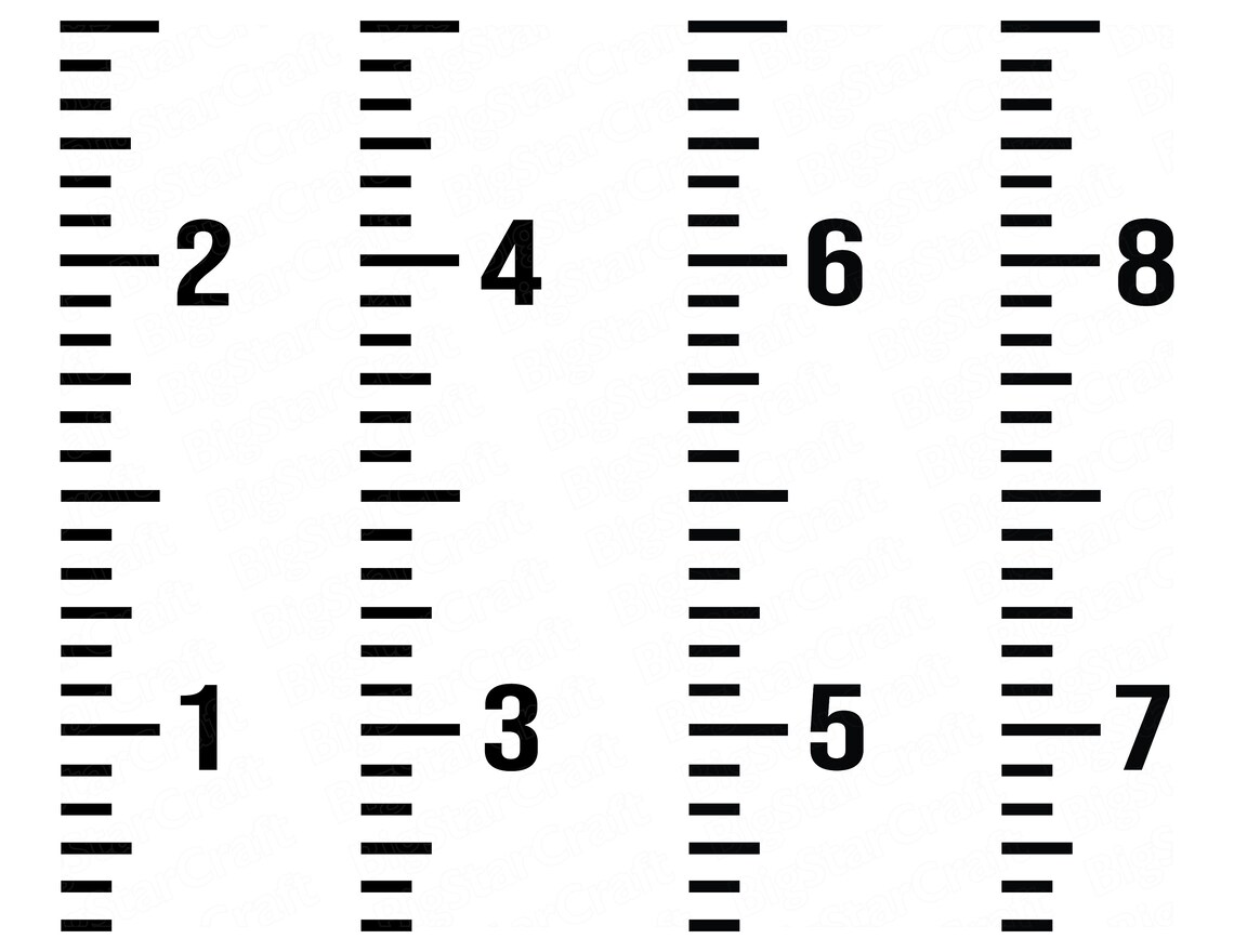 Metric Growth Chart SVG: Height Ruler Clipart (digital Download) - Etsy