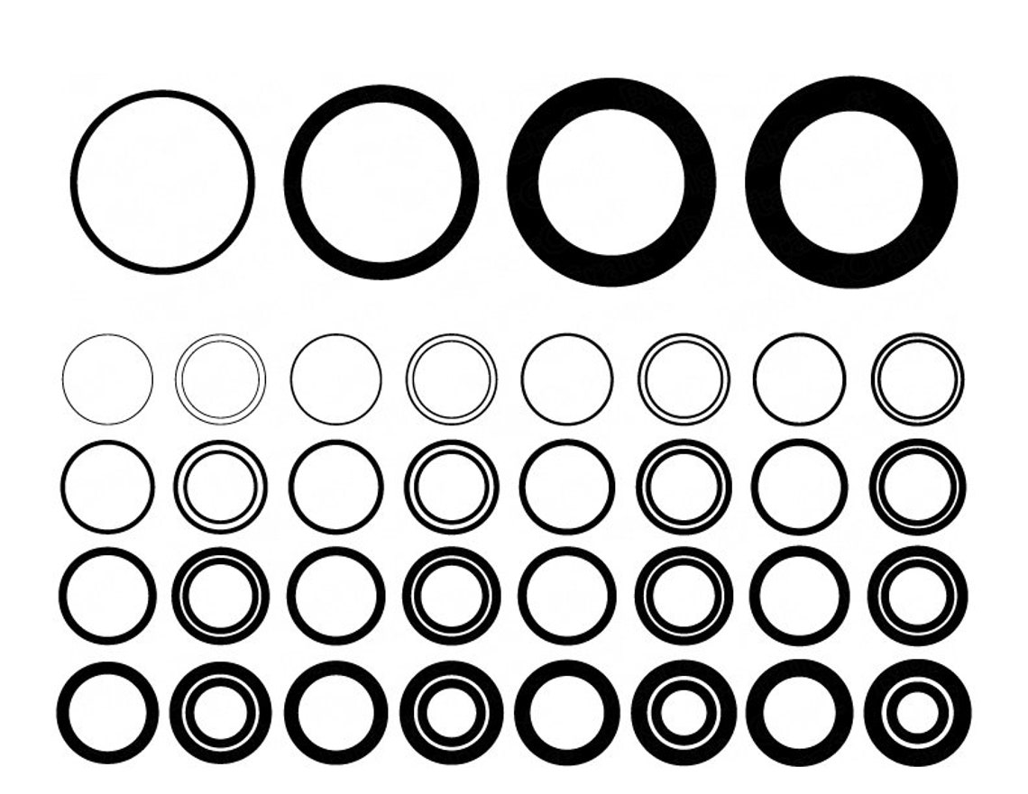 CIRCLE SVG Bundle Circle SVG Circle Monogram Svg Frame - Etsy