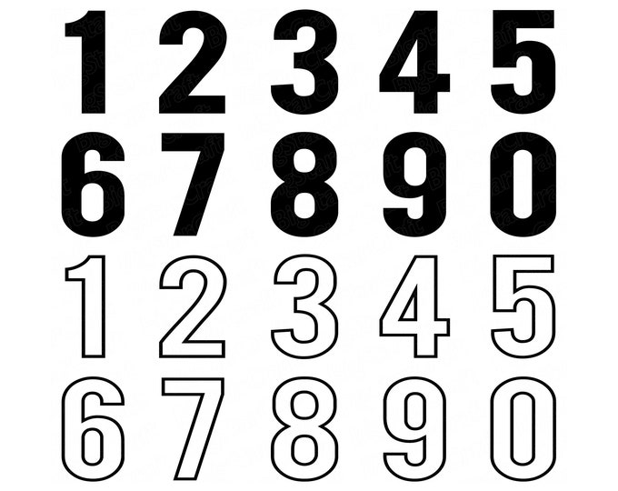 Mandala Numbers SVG, Zentangle Numbers SVG Files for Silhouette Cameo ...