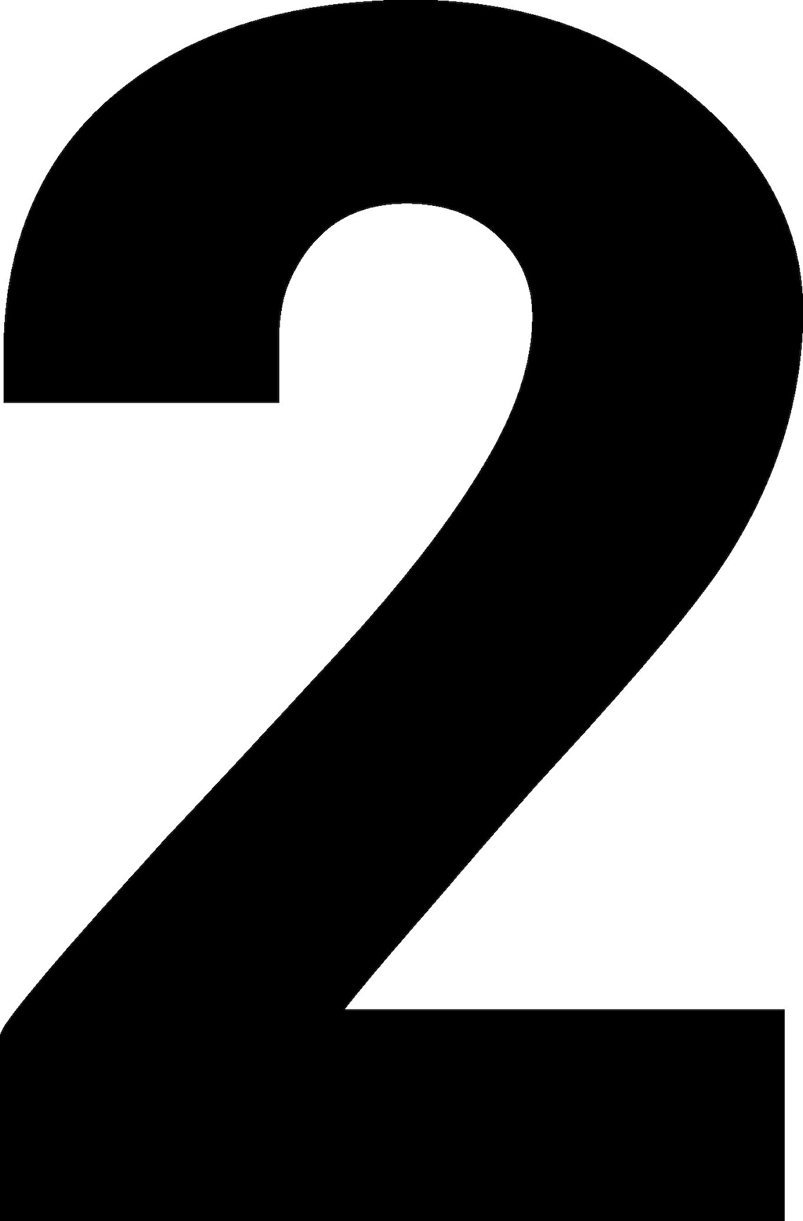 Numbers SVG: Plain Silhouette Clipart (digital Download) - Etsy