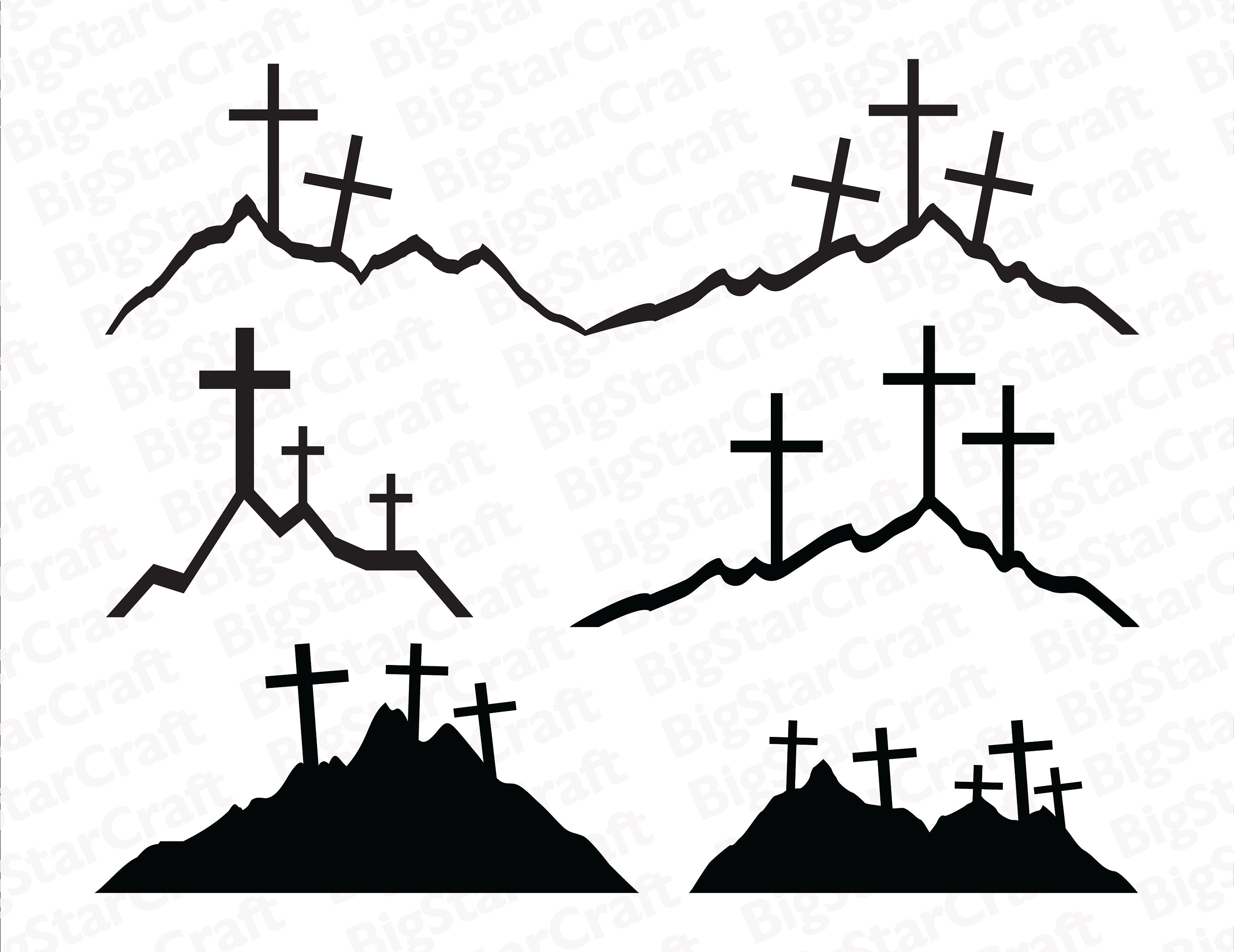 CALVARY CROSSES SVG Instant Download Bundle Svg Cross Svg - Etsy