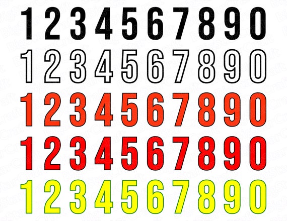 Numbers SVG Bundle Numbers Svg Instant Download Numbers - Etsy España
