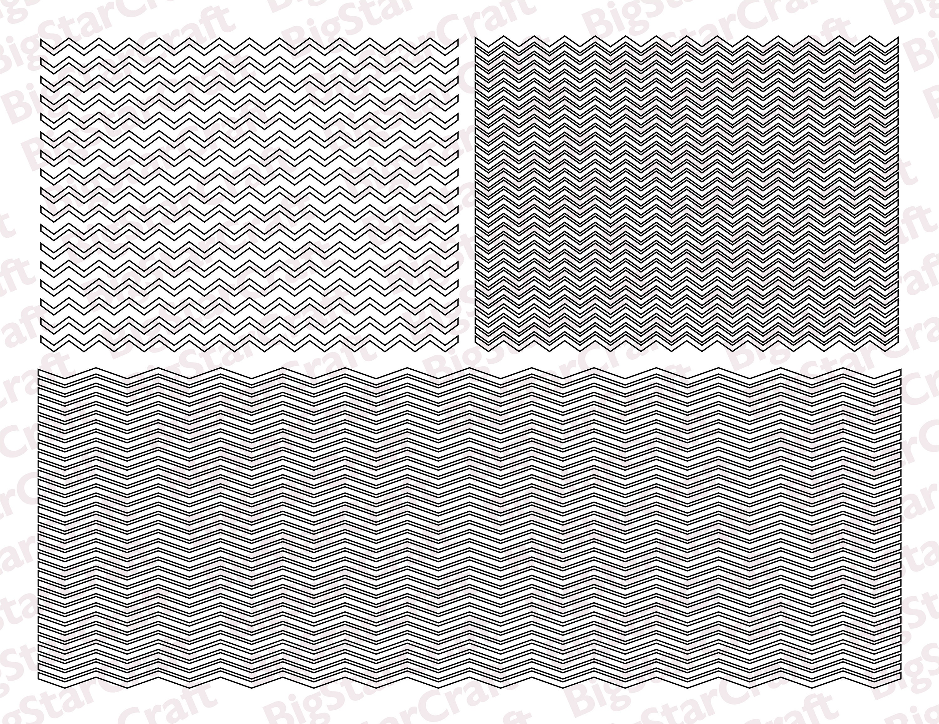 Chevron Pattern SVG Bundle: Zigzag Clipart (digital Download) - Etsy