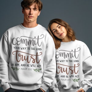 Christian Quote SVG, Commit Your Way to the Lord, Psalm 37:5 SVG, PNG ...