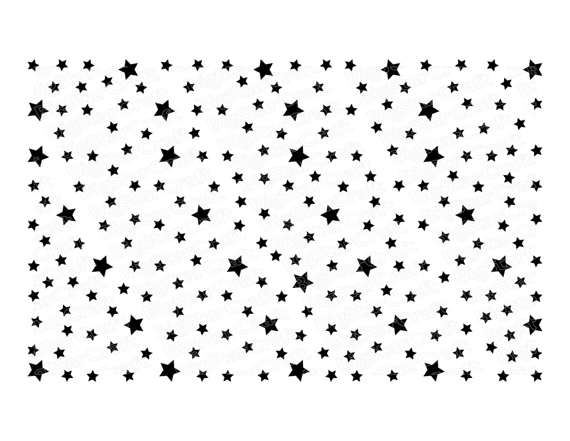 STARS PATTERN SVG Digital Download Stars Svg Night Sky - Etsy