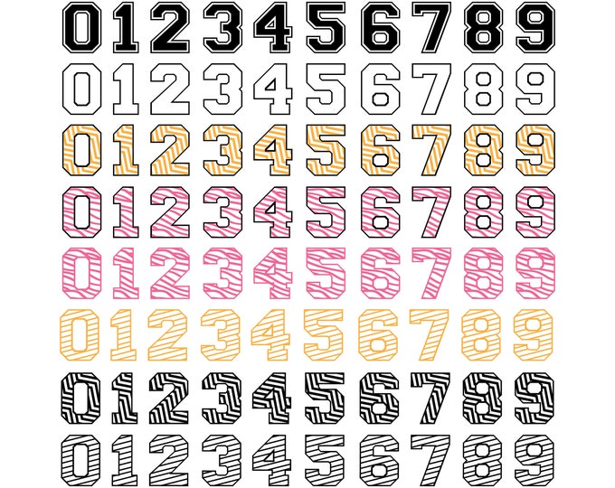 Basketball Numbers SVG | Numbers SVG | Sport Numbers SVG | Basketball ...