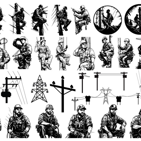 Lineman Svg Files - Etsy