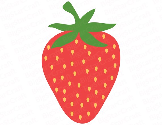 STRAWBERRY SVG Instant Download Strawberry Clipart Digital | Etsy
