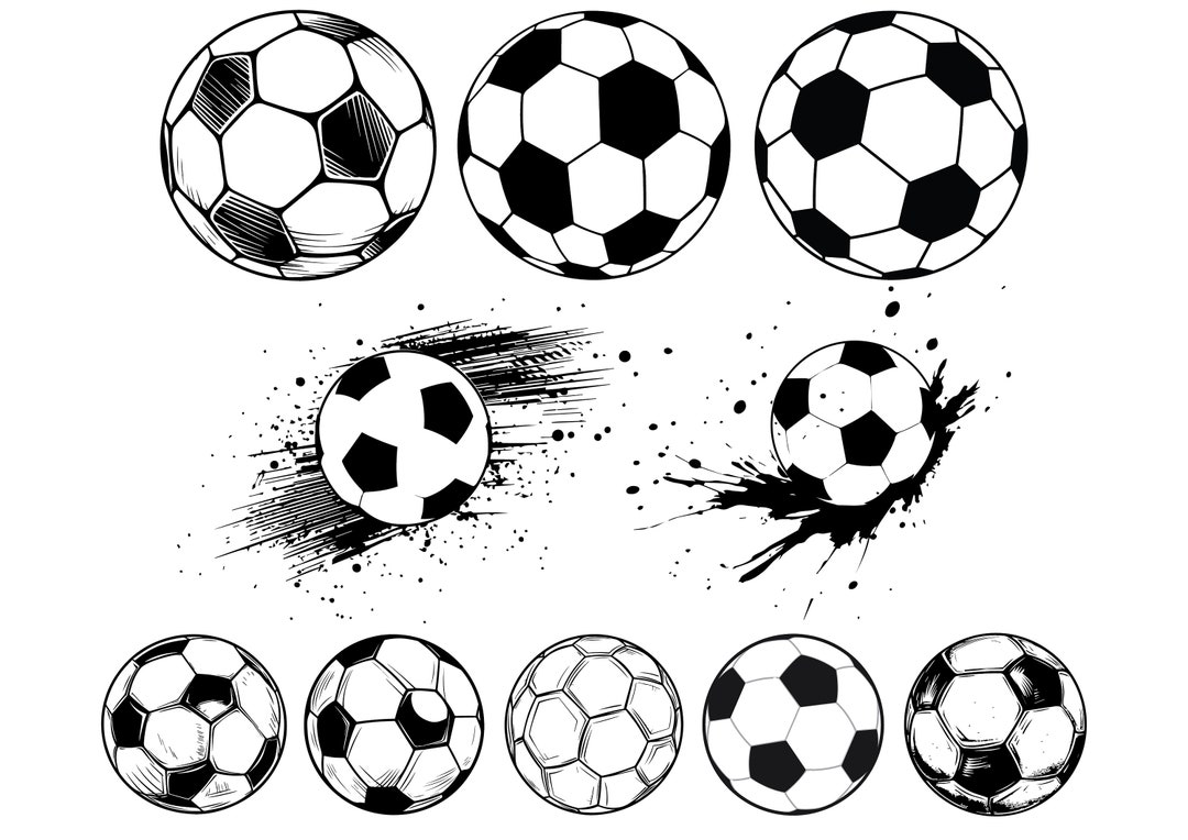 Soccer Ball SVG Bundle: Football Designs, Cut Files (instant Download ...