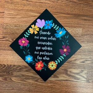 Latino Hispanic Graduation Spanish Quote Digital Cap Topper - Etsy