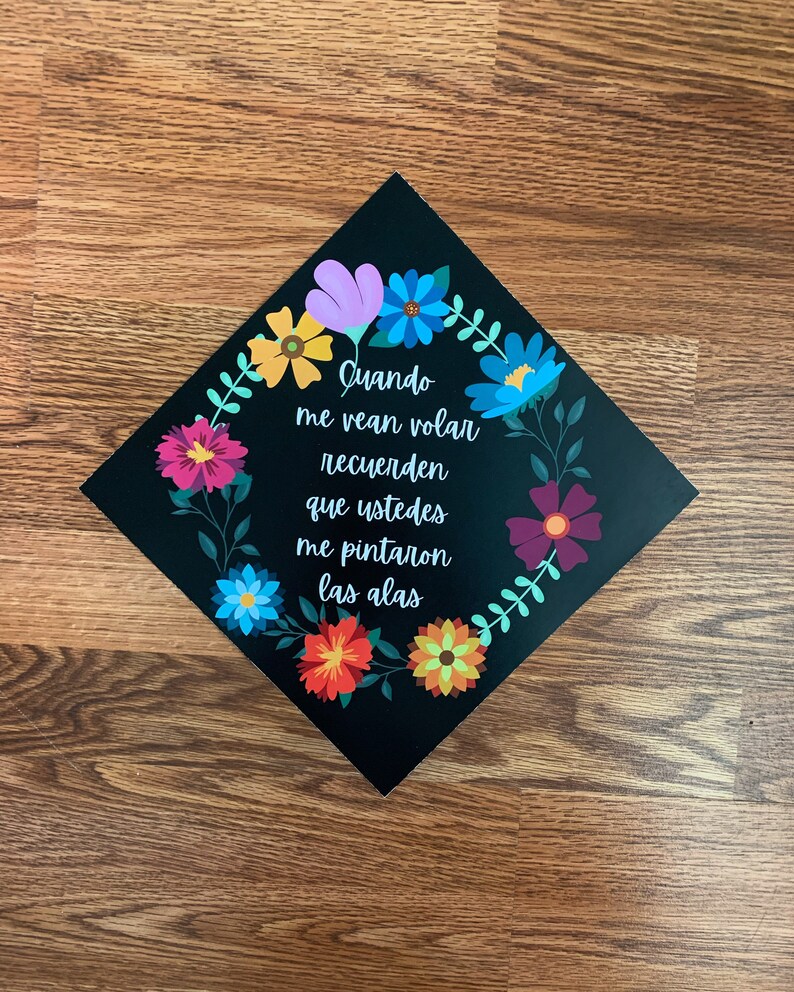 Latino Hispanic Graduation Spanish Quote Digital Cap Topper - Etsy