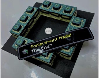Minecraft End Portal Graduation Cap Topper - 3D Minecraft Grad Topper ...