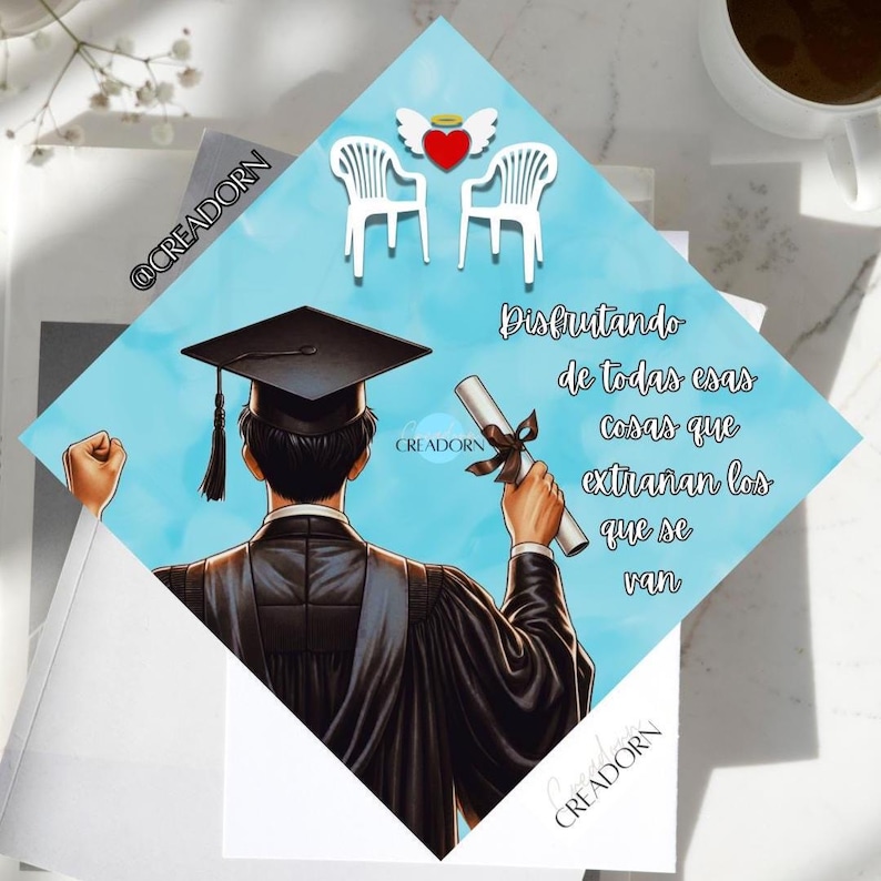 DTMF Benito Bad Bunny Memorial Graduation Cap Topper Hat Decor (print ...