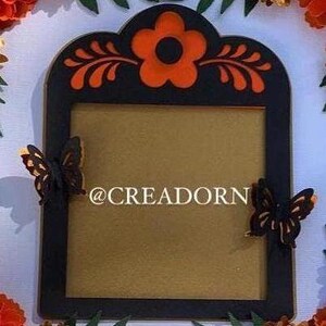 Memorial Keepsake Marigold Flower -nicho, Ofrenda, Day of the Dead/ Dia ...