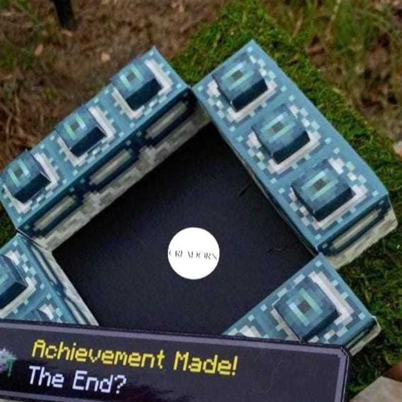 End Portal Graduation Topper, Mine Grad Craft Grad Cap, Advancement ...