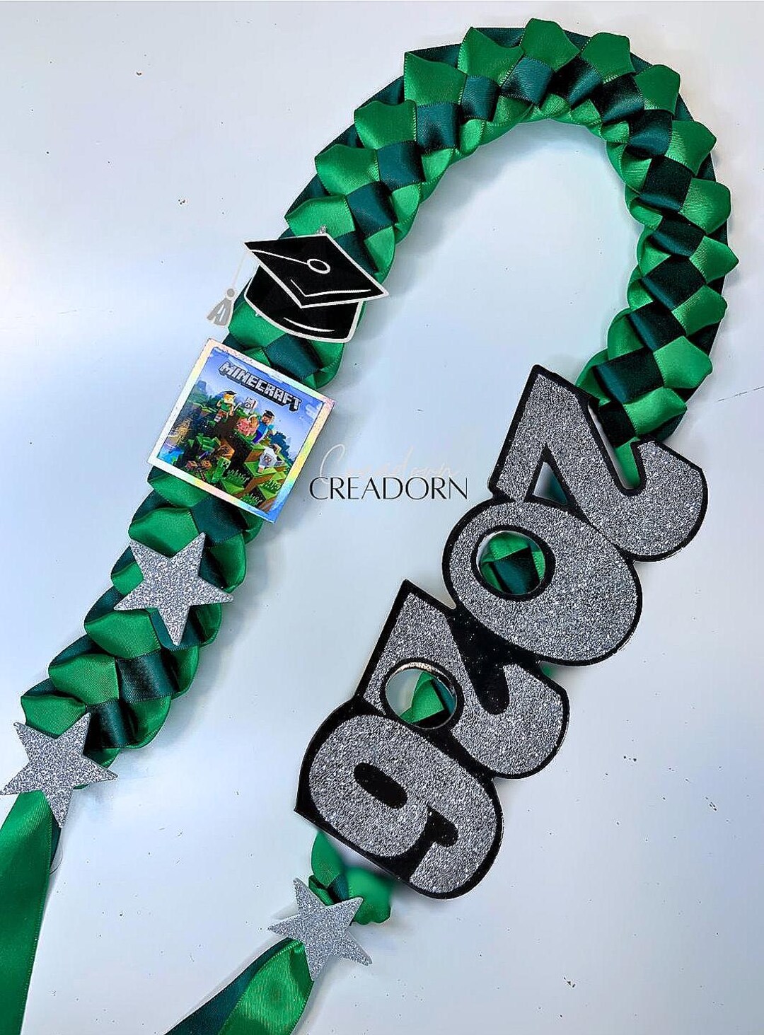Children's Creeper Video Game Graduation Ribbon Lei, Pre-k Kinder Mine ...