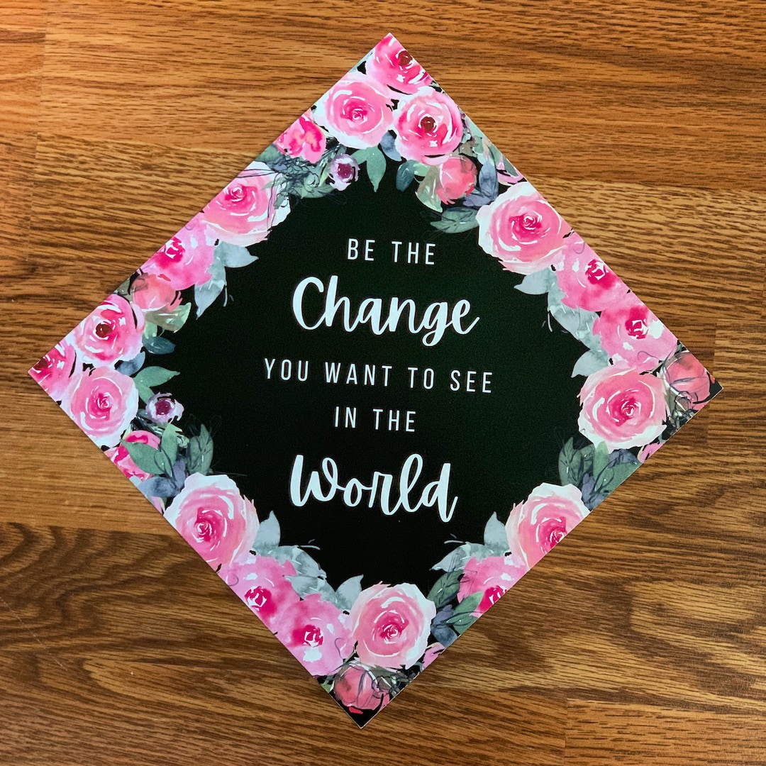 Inspirational Quote Graduation Grad Cap Topper - Etsy