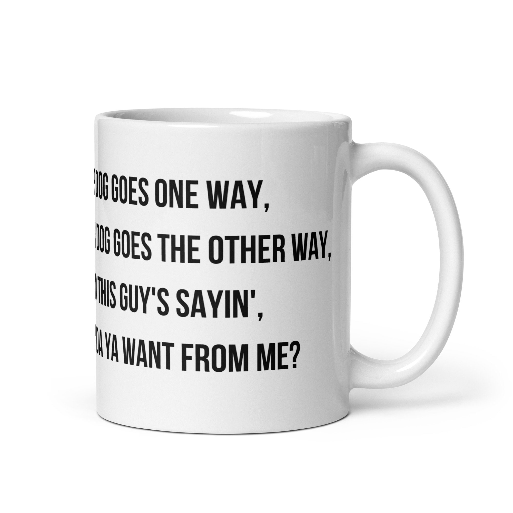 Goodfellas Painting Mug; Good Fellas Mug, Funny Gift, Man and Dog ...
