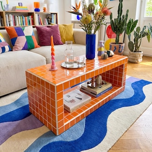 Tiled Coffee Table/shoe Rack, Shoey M - Etsy