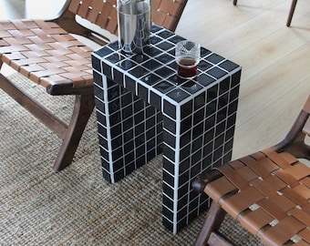 Tiled Side Table, Large Single, Trio - Etsy