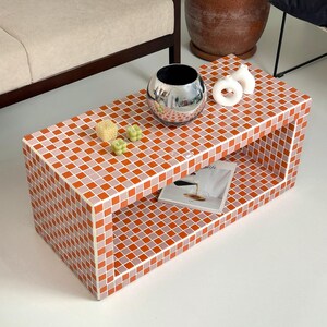 Tiled Coffee Table/shoe Rack, Shoey L - Etsy