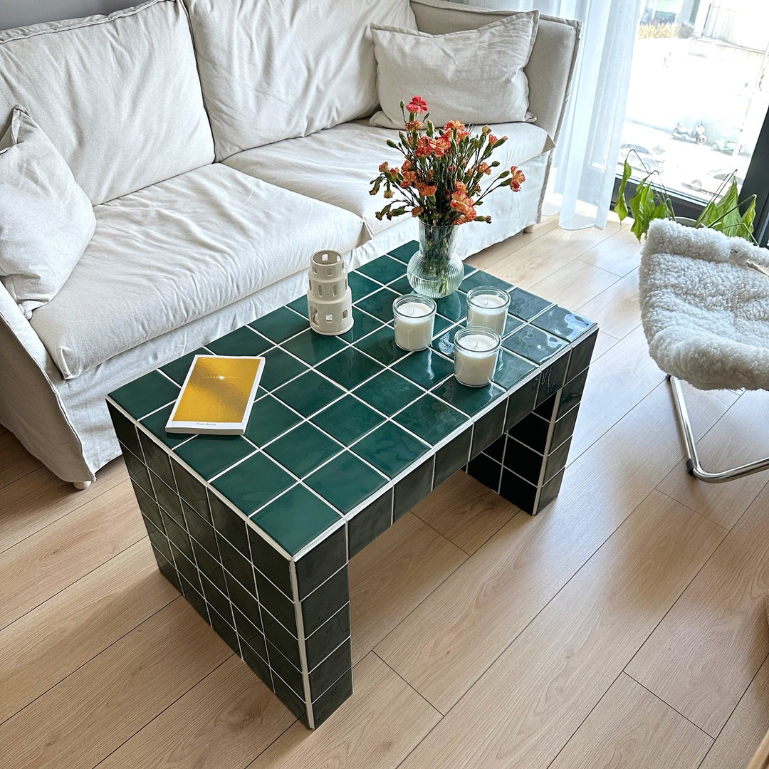 Tiled Coffee Table Retro - Etsy