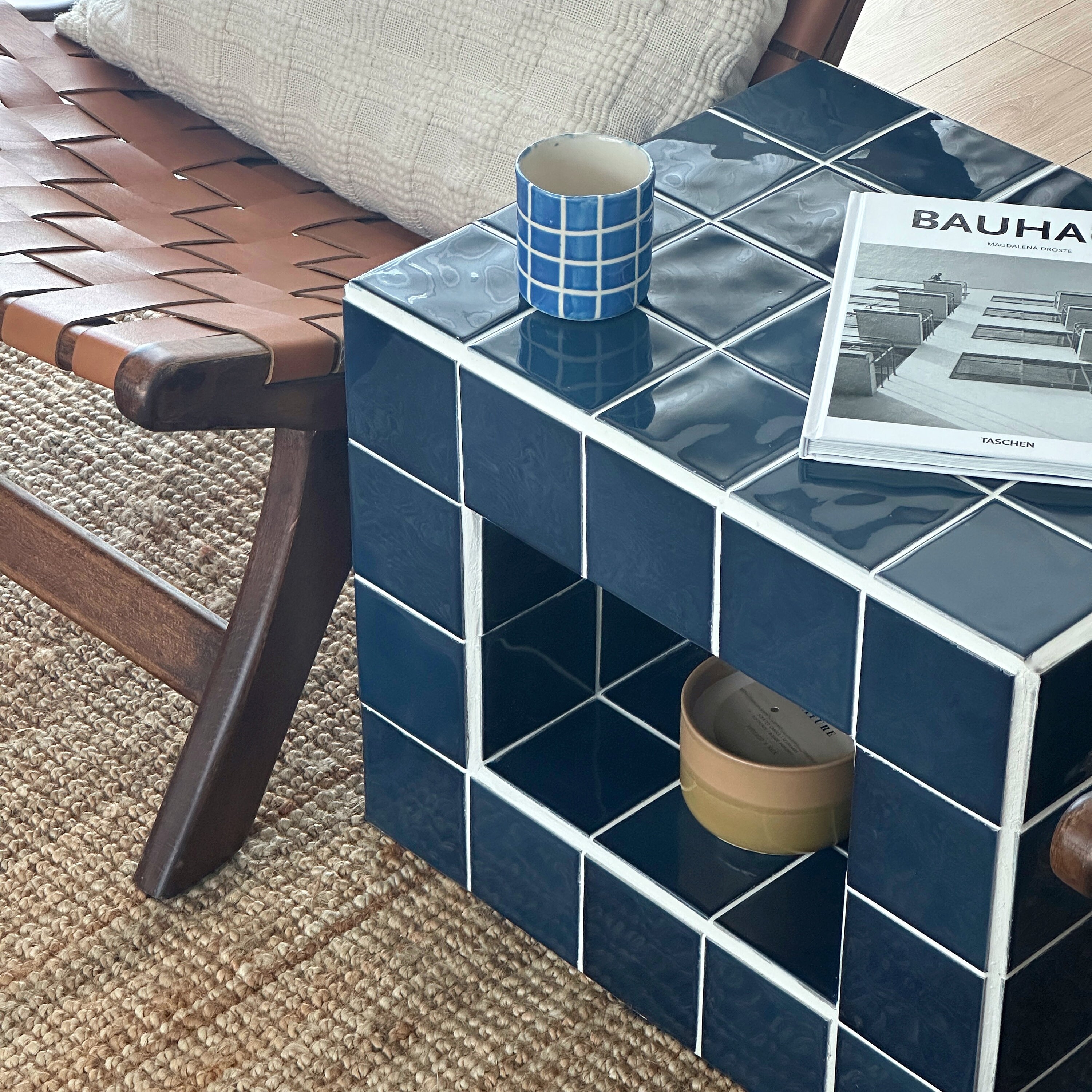 Tiled Side Table, Retro - Etsy