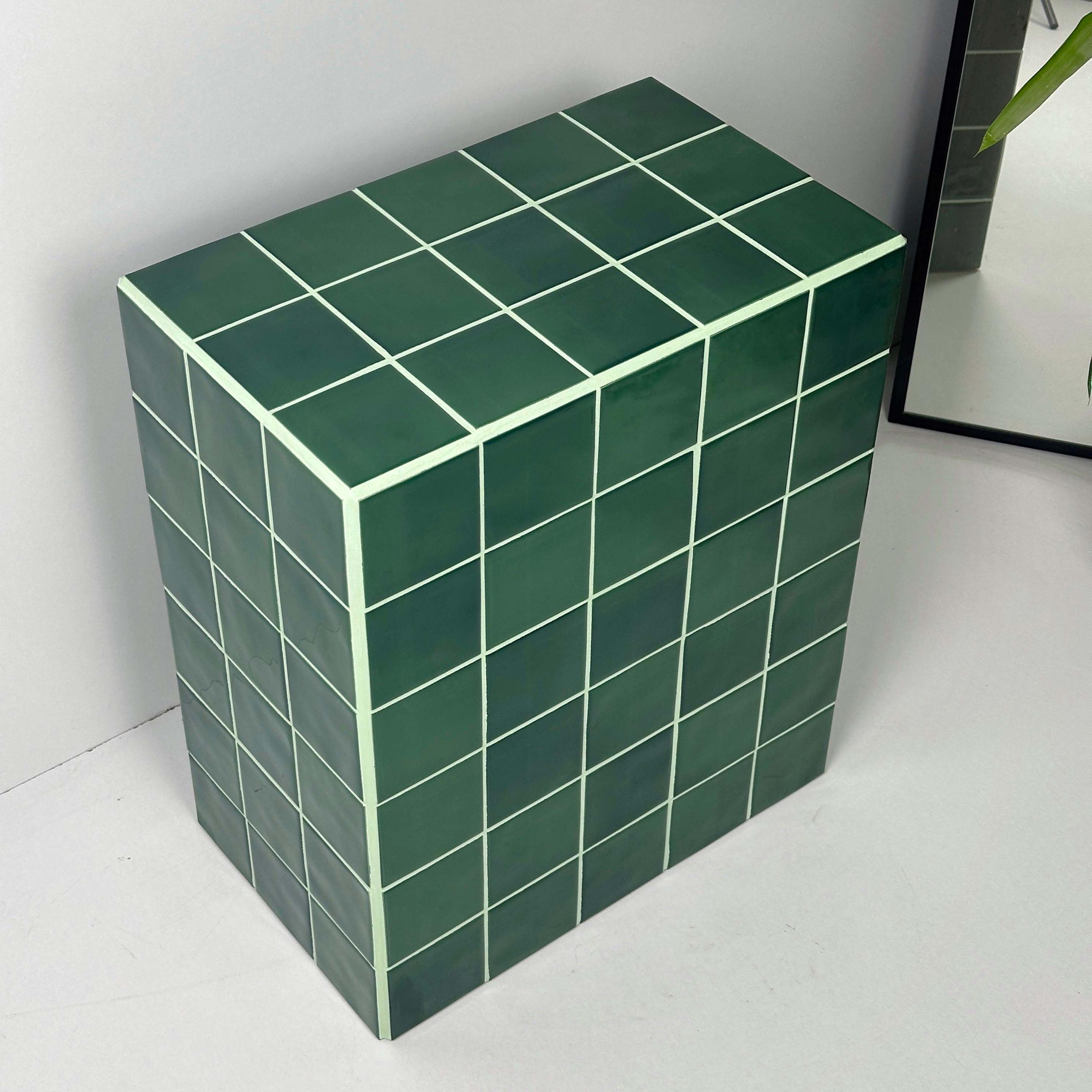 Tiled Cube Table, Pedestal - Etsy