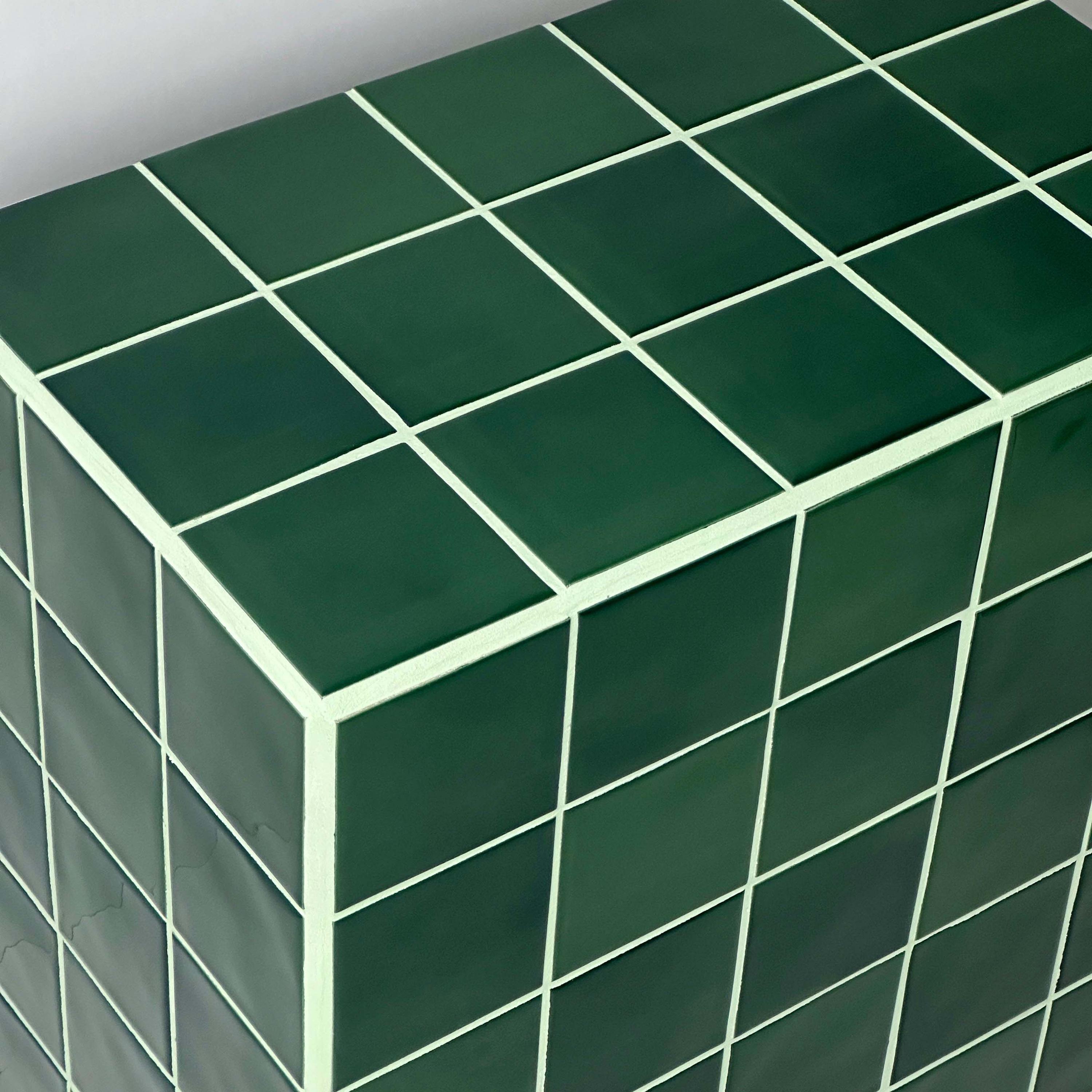 Tiled Cube Table, Pedestal - Etsy