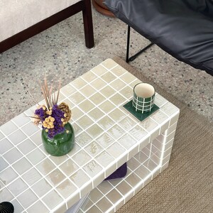 Tiled Coffee Table/shoe Rack, Shoey - Etsy