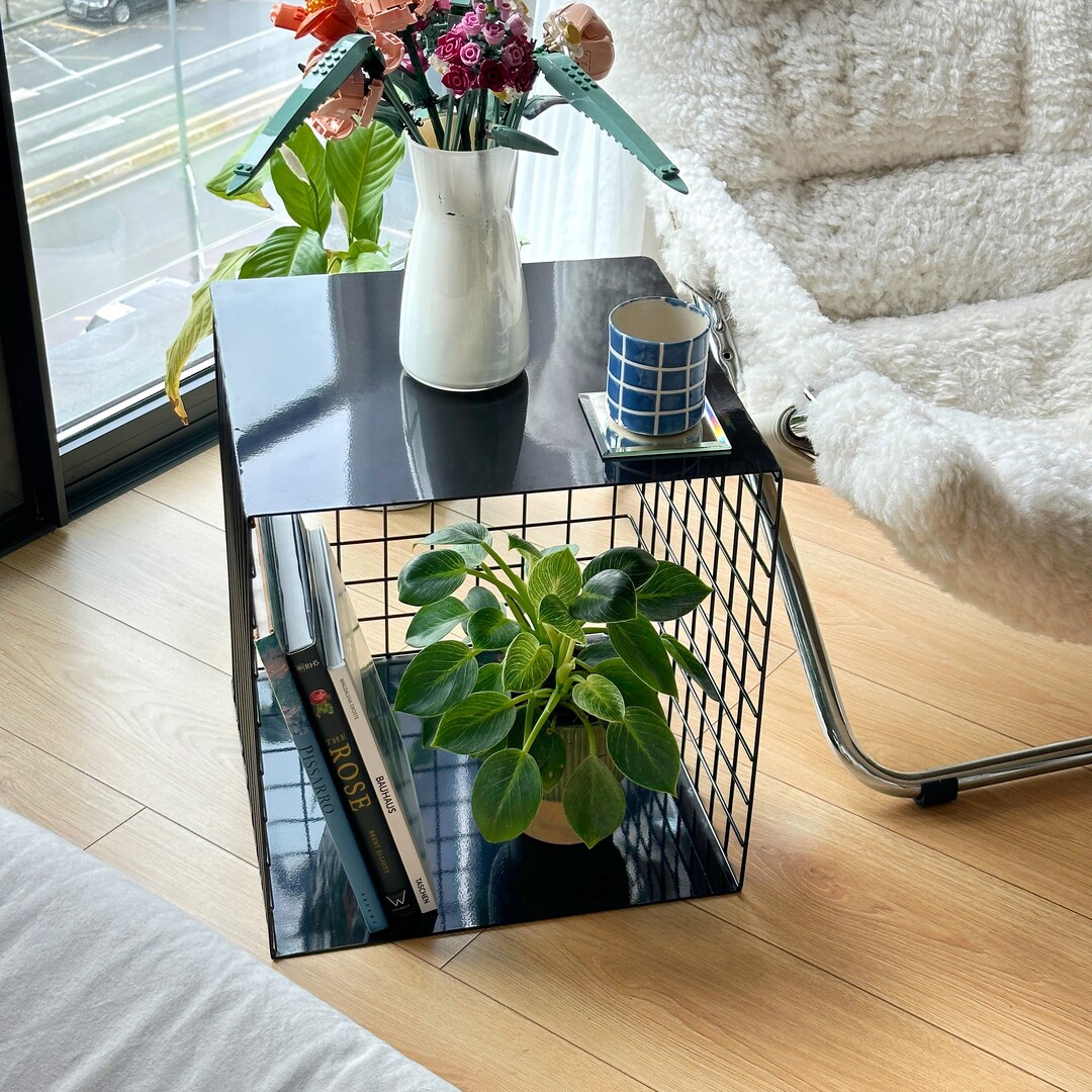 Metal Wire Mesh Side Table, Mesh - Etsy