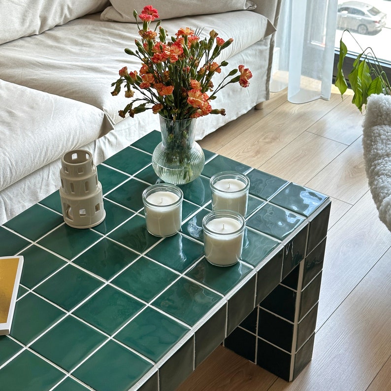 Tiled Coffee Table, Retro - Etsy