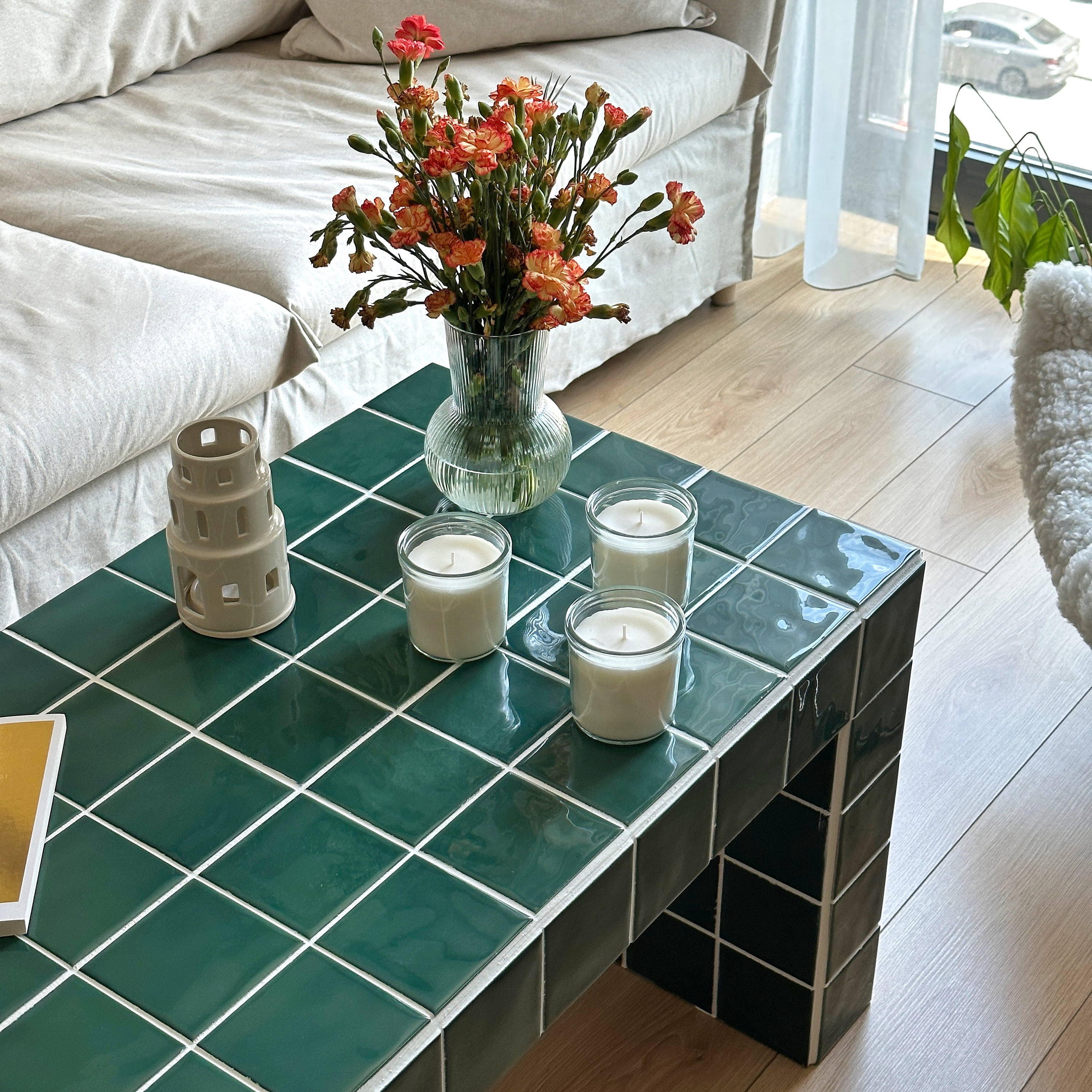 Tiled Coffee Table, Retro - Etsy