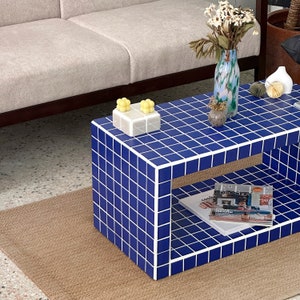 Tiled Coffee Table/shoe Rack, Shoey - Etsy