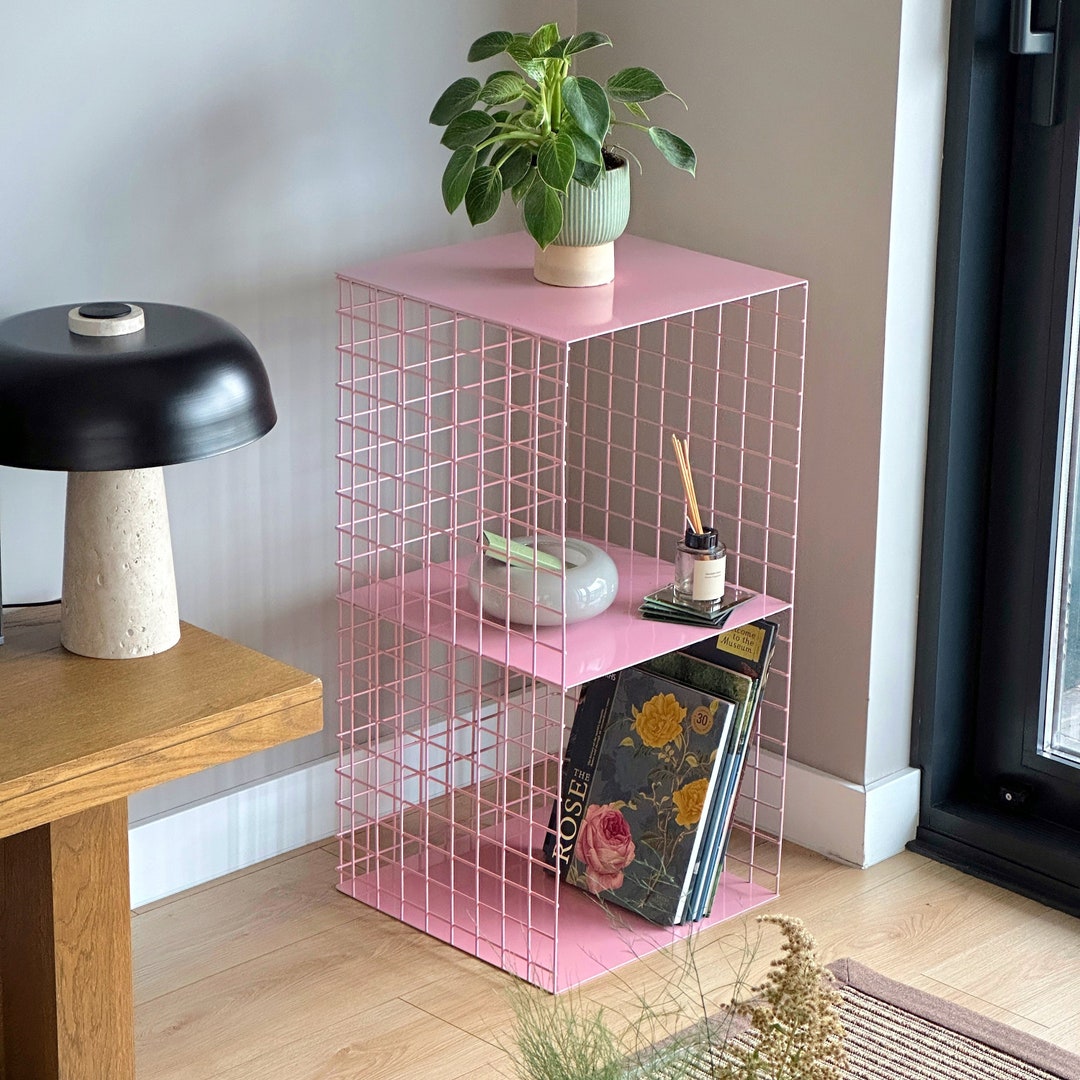 Metal Wire Mesh Bookshelf, Mesh - Etsy