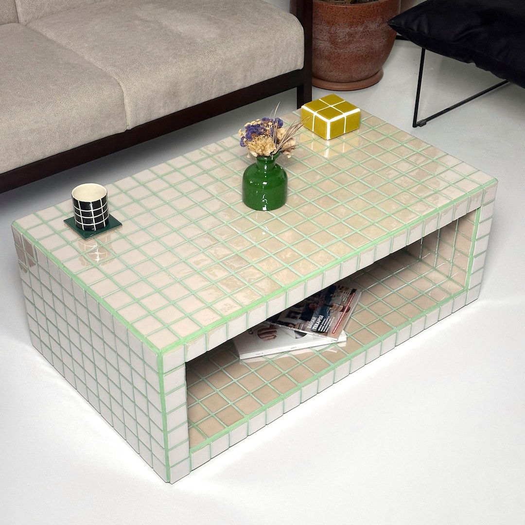 Tiled Coffee Table, Big Shoey - Etsy