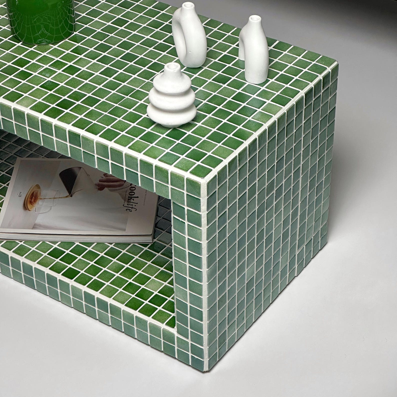 Tiled Coffee Table/shoe Rack, Shoey - Etsy