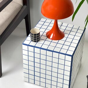 Tiled Cube Table, Box - Etsy