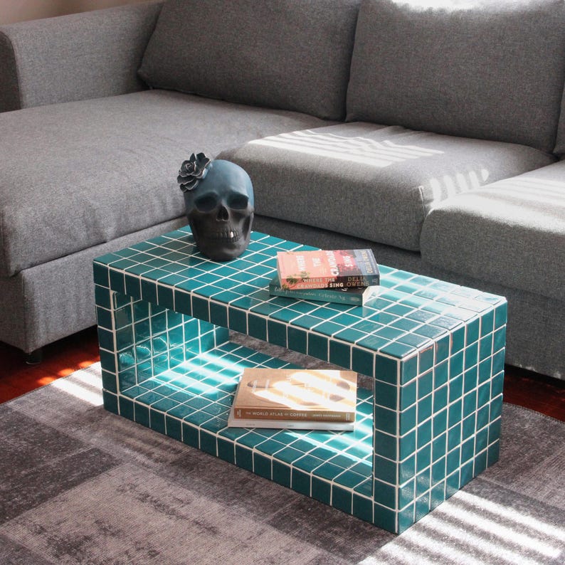 Tiled Coffee Table/shoe Rack, Shoey M - Etsy