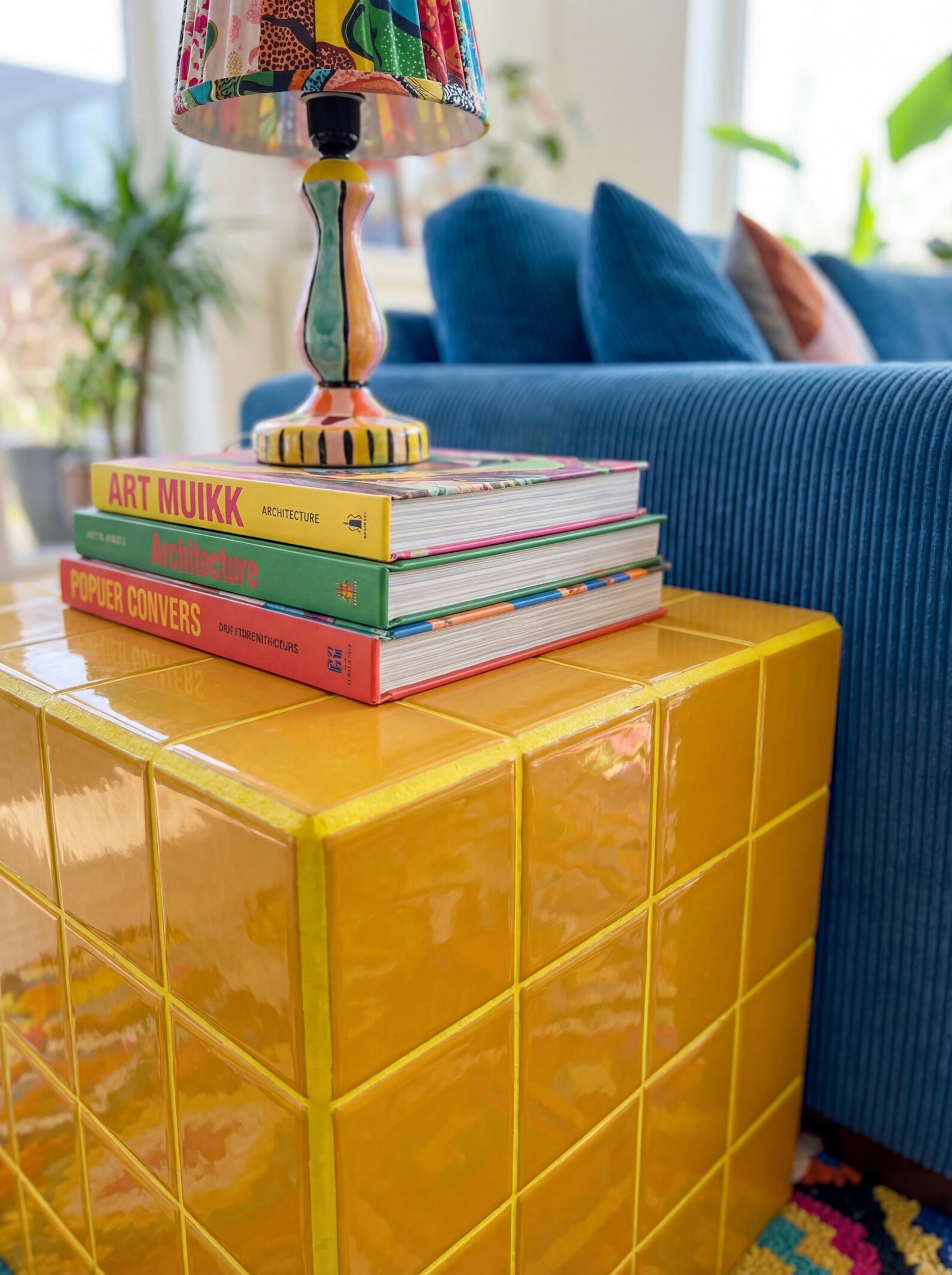 Tiled Side Table, Box M - Etsy