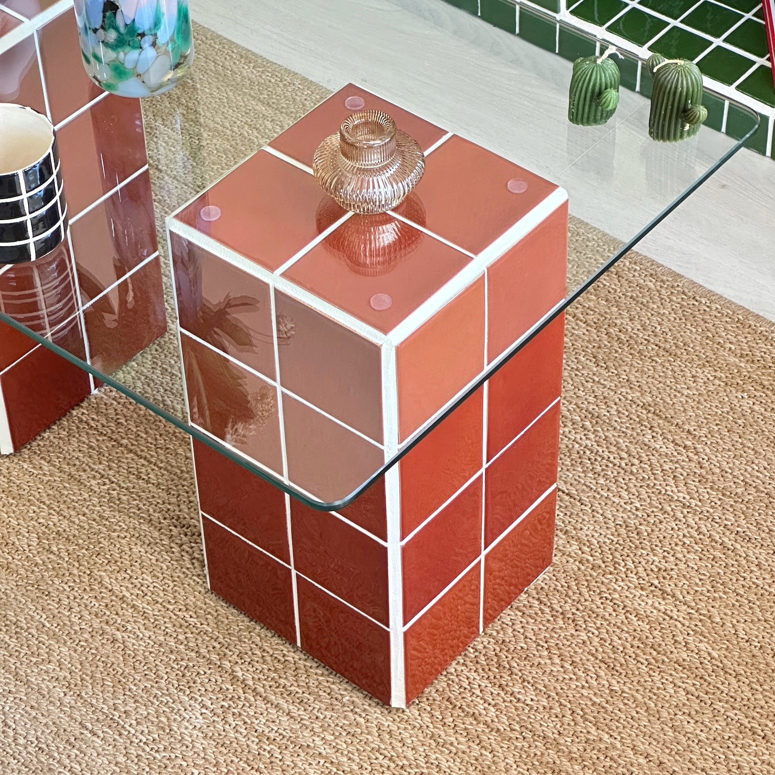 Tiled Glass Coffee Table, Lucent - Etsy